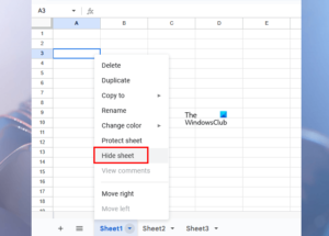 How to hide and protect Tabs in Google Sheets