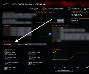 DOCP, XMP, EOCP in BIOS differences explained