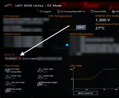 DOCP, XMP, EOCP in BIOS differences explained