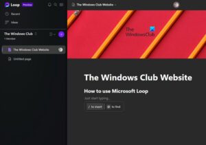 How to use Microsoft Loop