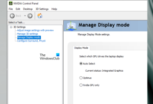 Unable to change display mode NVIDIA error [Fix]