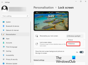 Wallpapers folder isn’t supported because of its location Slideshow error