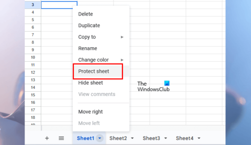 How to hide and protect Tabs in Google Sheets