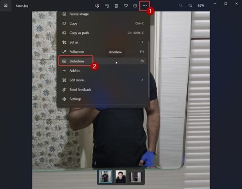 Photos App Slideshow option missing in Windows 11