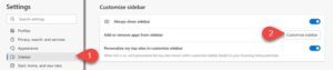 How to add or remove Microsoft Edge Sidebar apps
