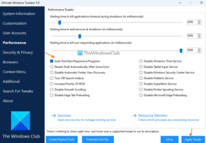 How to Enable or Disable AutoEndTasks in Windows 11/10