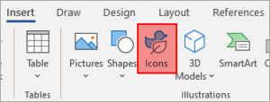 How to customize Icons in Word