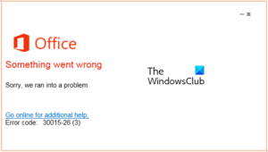 Fix Office Error Code 30015-26 or 30015-11