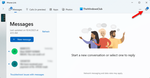 How to set or change default device in Phone Link in Windows 11