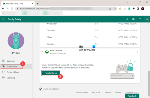 How to change Active Hours on Xbox?