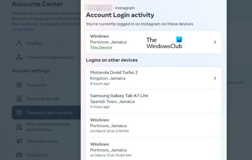 How to check Instagram Login Activity via PC or Phone