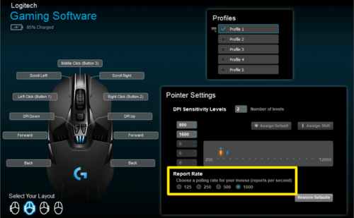 How to change Mouse Polling Rate in Windows 11/10