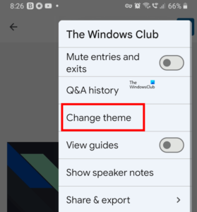 How to change Theme and Theme Color in Google Slides