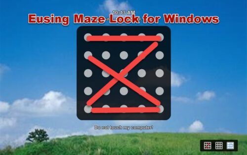 Eusing Maze Lock lets you lock Windows computer using a pattern