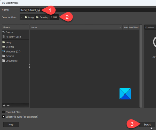 How to blend two Images in GIMP