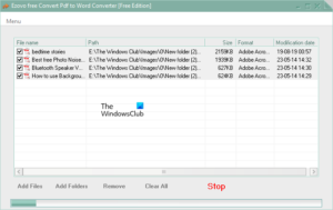 Best free batch PDF to Word converter software for Windows 11/10