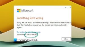 Fix Office Error Code 30015-45