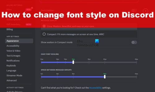 How to change Font Style on Discord