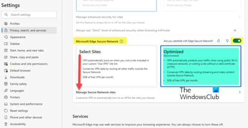 How to Enable and Use free VPN on Edge browser