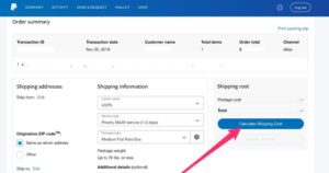 How to create a Shipping Labelon PayPal