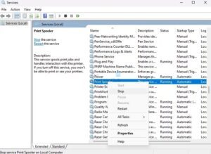Printer stuck on Removing Device on Windows PC