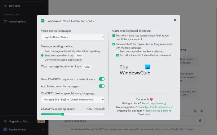How to control ChatGPT with your voice How to control ChatGPT with your voice
