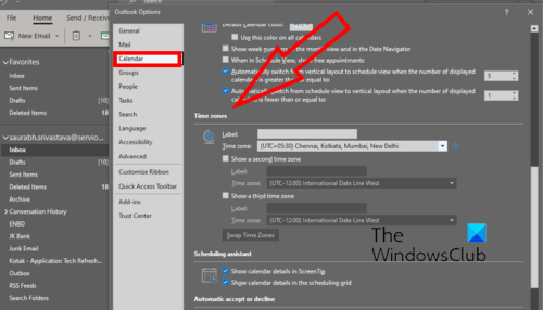 How to change Time Zone and Language in Outlook 365