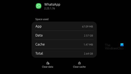 How to clear WhatsApp cache files on PC or Phone