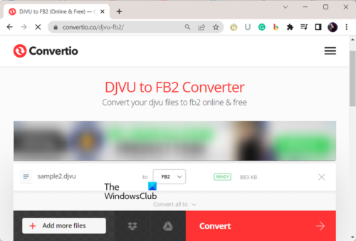 How to convert DjVu to FB2 in Windows 11/10