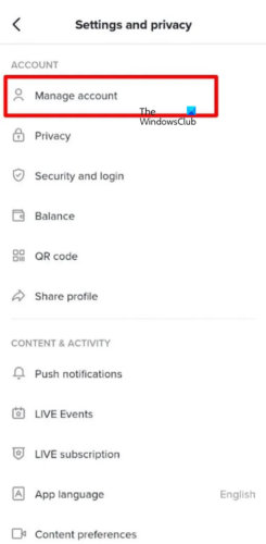How to delete TikTok account without Phone Number?