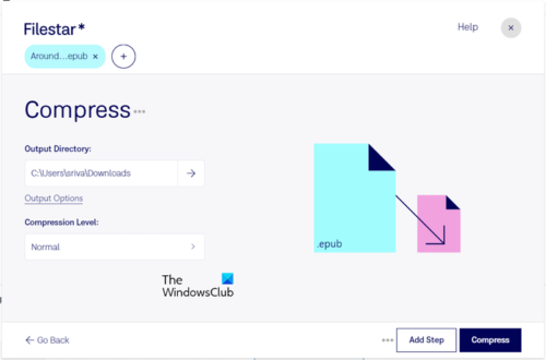 How to compress and reduce size of EPUB file in Windows 11/10?