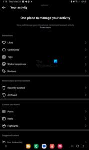 How to see your Activity on Instagram