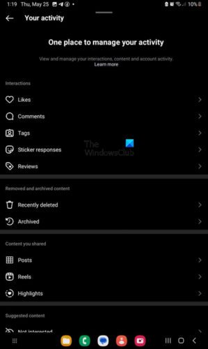 How to see your Activity on Instagram