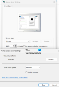 How to change Slideshow settings in Windows 11/10