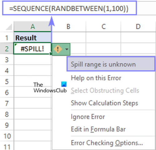 How to fix #SPILL! error in Excel?