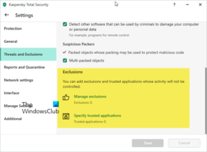 How to add File or Folder to Antivirus Exception List in Windows 11