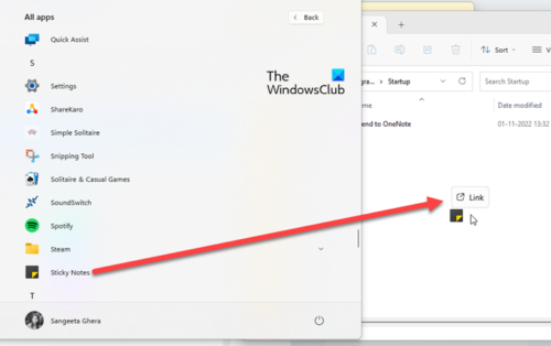 How to make Sticky Notes open on Startup in Windows 11/10