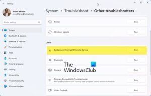 Background Intelligent Transfer Service not working in Windows 11/10