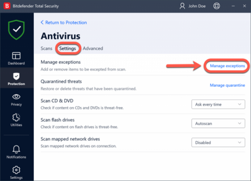 How to add File or Folder to Antivirus Exception List in Windows 11