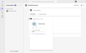 Invite, Remove, Block or Unblock Teams community member