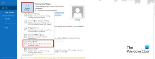 How to create, delete and use Profiles on Outlook