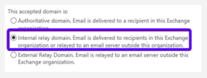 Recipient Address Rejected, Access Denied when sending email