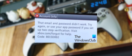 Fix Xbox Live Error code 8015D002 on Xbox 360