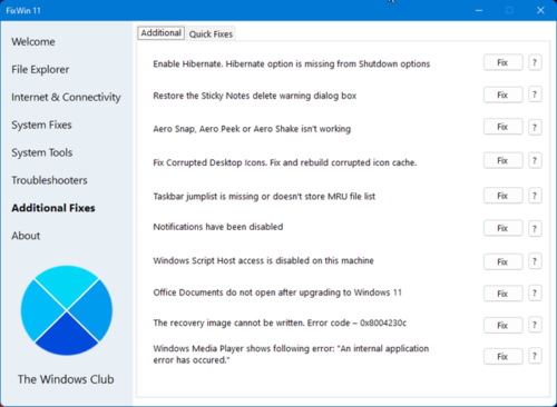 FixWin 11 is the best Windows repair tool to fix Windows 11/10 problems
