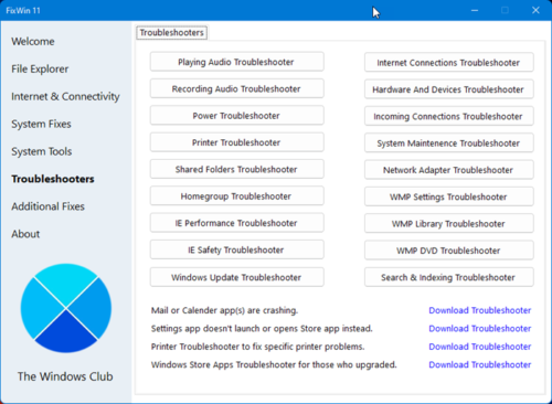 FixWin 11 is the best Windows repair tool to fix Windows 11/10 problems