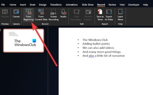 How to use PowerPoint as a Teleprompter