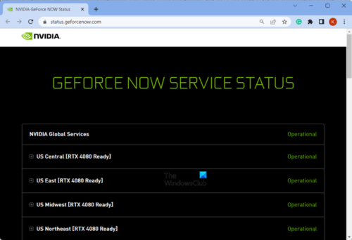 GeForce NOW Error code 0xC184C00F
