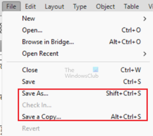 How do you save InDesign files in a lower version?
