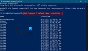 How to Find Process Start and End Time in Windows 11/10