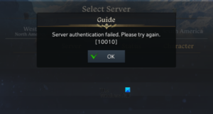 Lost Ark Server Authentication Failed 10010 [Fix]